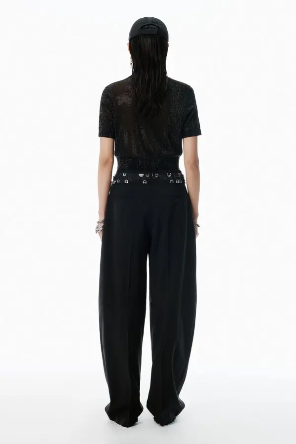 Alexander Wang Clear Bead Hotfix Crewneck Tee