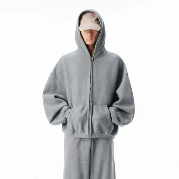 Alexander Wang Star Zip-up Hoodie - Sidewalk