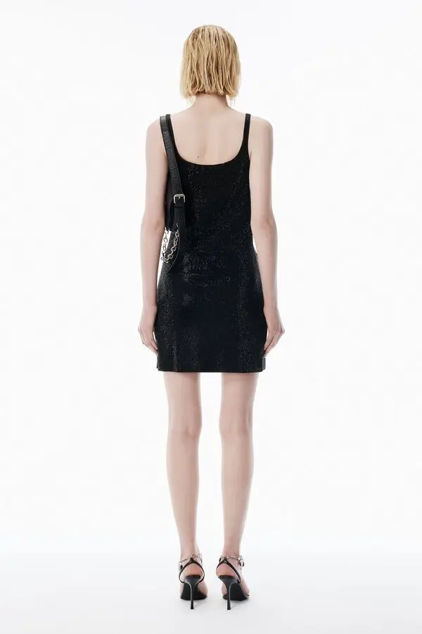 Alexander Wang Crystal Hotfix Dress - Black