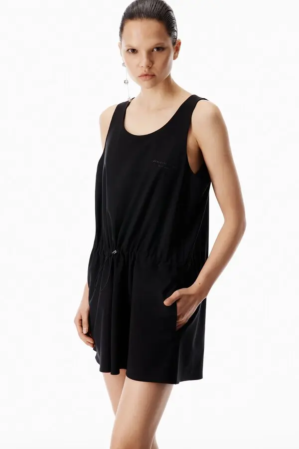 Alexander Wang Ruched Waist Mini Tank Dress