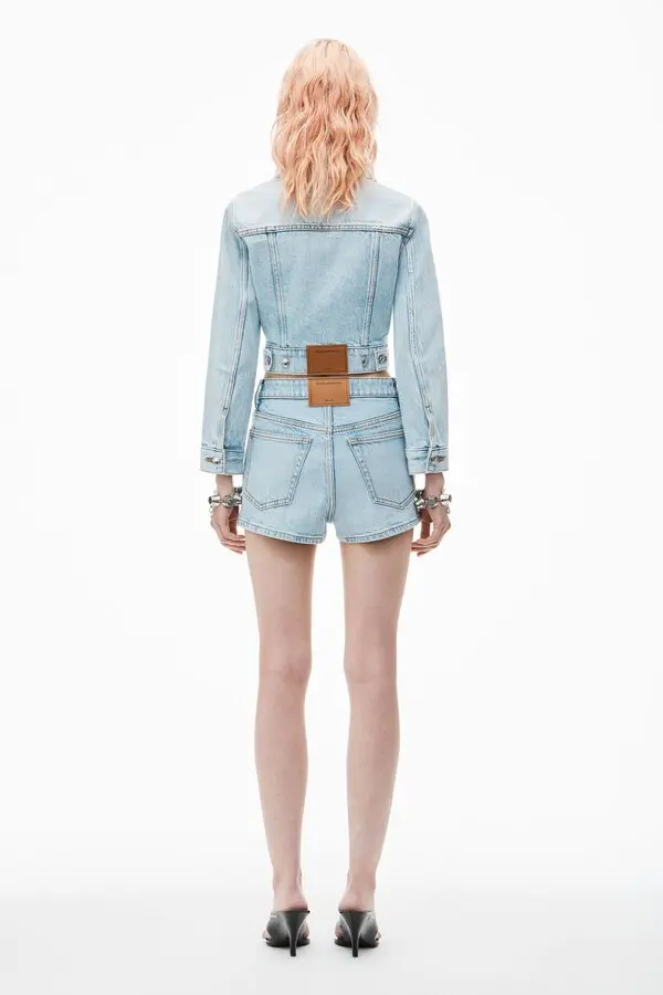 Alexander Wang Mid-rise Comfort Stretch Denim Skort