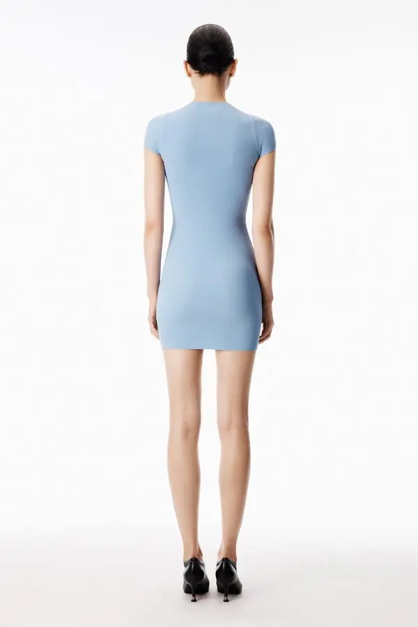 Alexander Wang Knit Logo Mini Dress