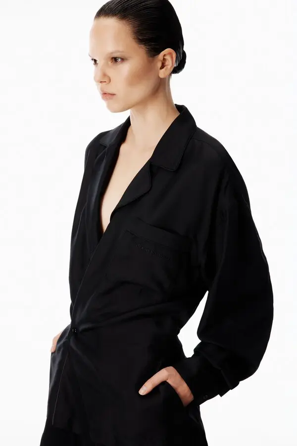 Alexander Wang Silk Wrap Mini Dress