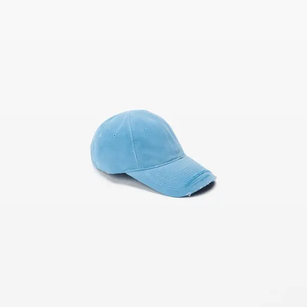 Alexander Wang Distressed Baseball Cap - Mineral Blue