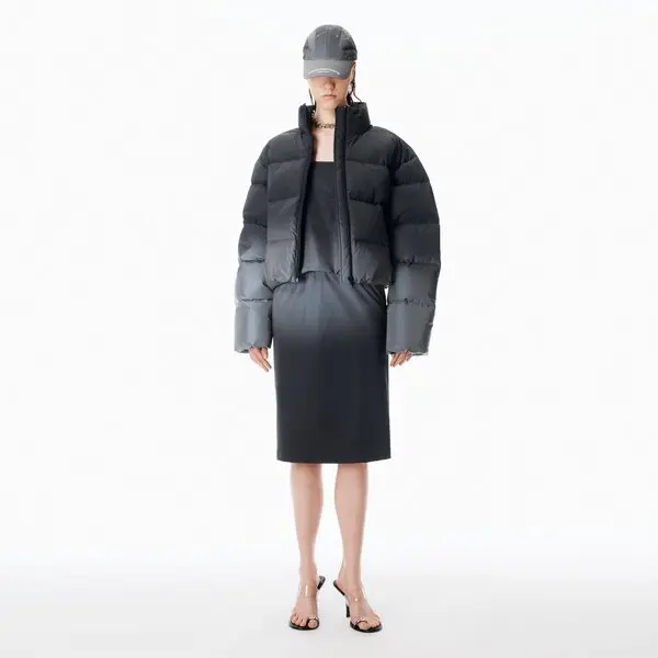 Alexander Wang Reflective Gradient Puffer - Silver/black