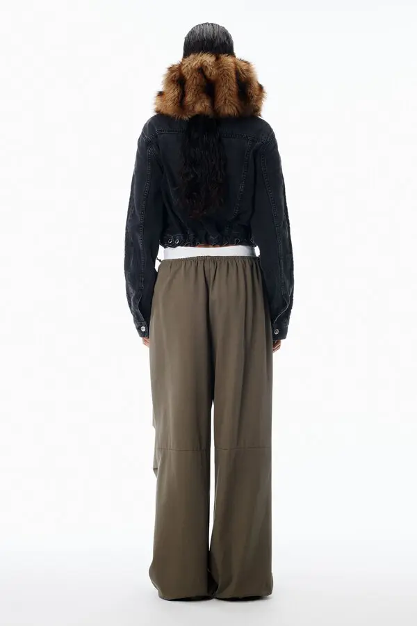 Alexander Wang Mid-rise Track Pant - Army Green