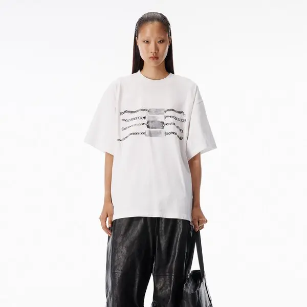 Alexander Wang Oversized Graphic Tee - White