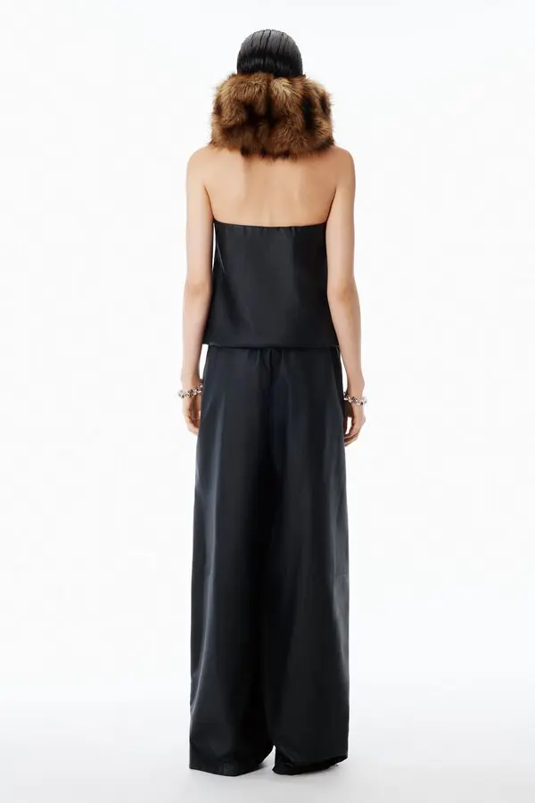 Alexander Wang Leather Bubble Top