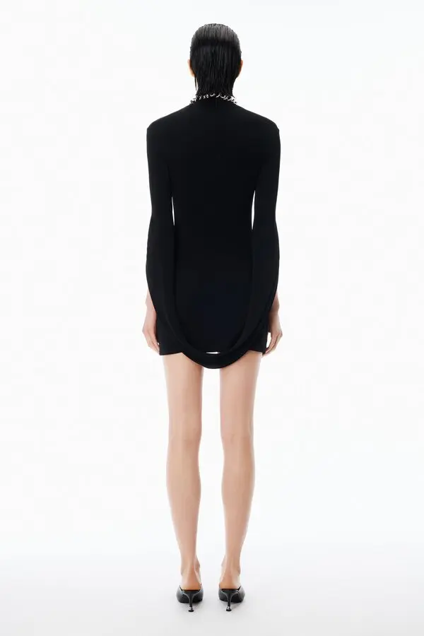 Alexander Wang Draped Asymmetric Mini Dress