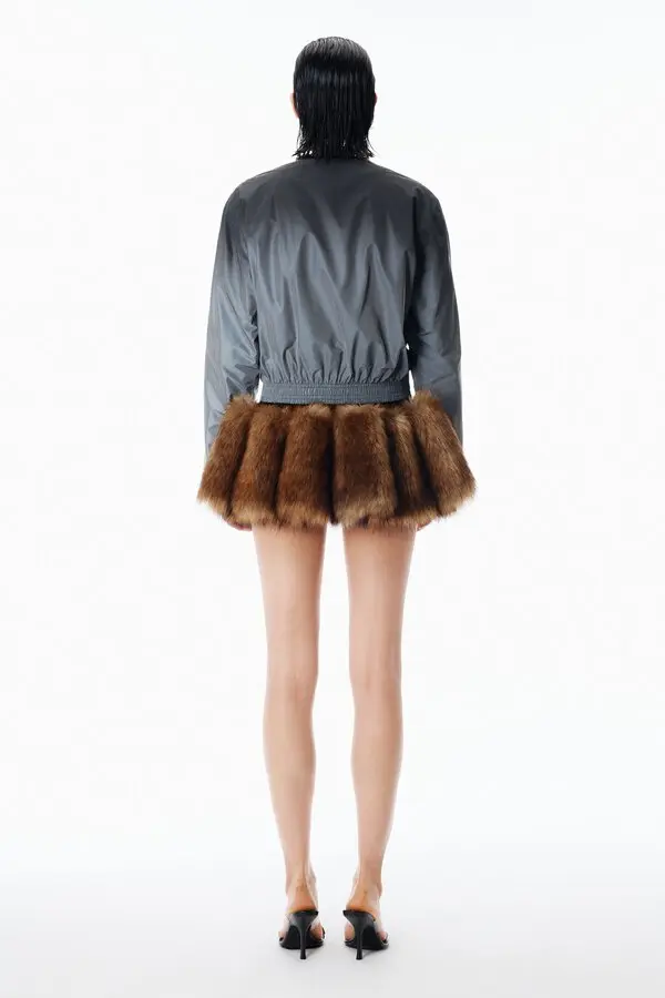 Alexander Wang Reflective Shrunken Track Jacket