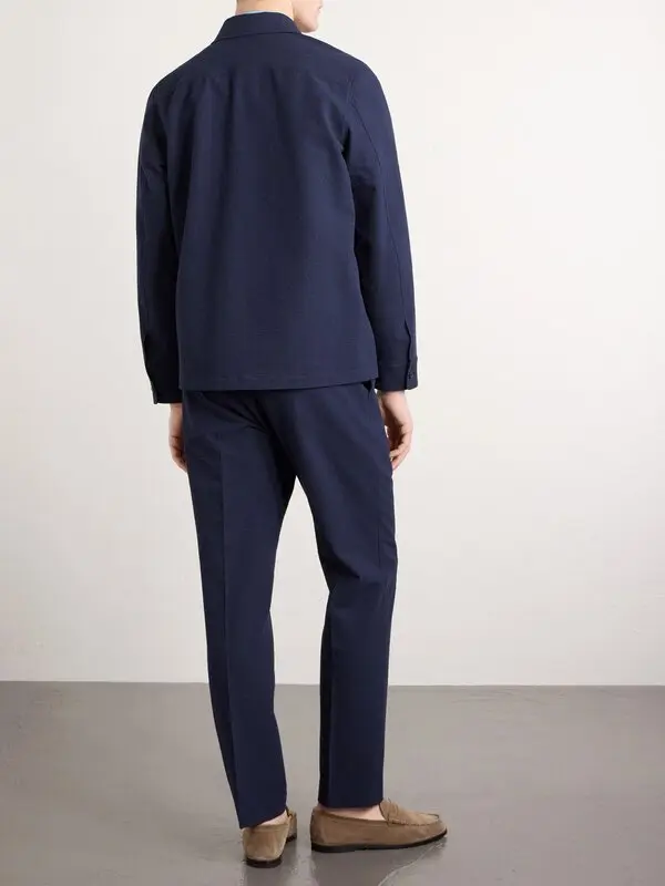 Paul Smith Cotton-blend Seersucker Overshirt