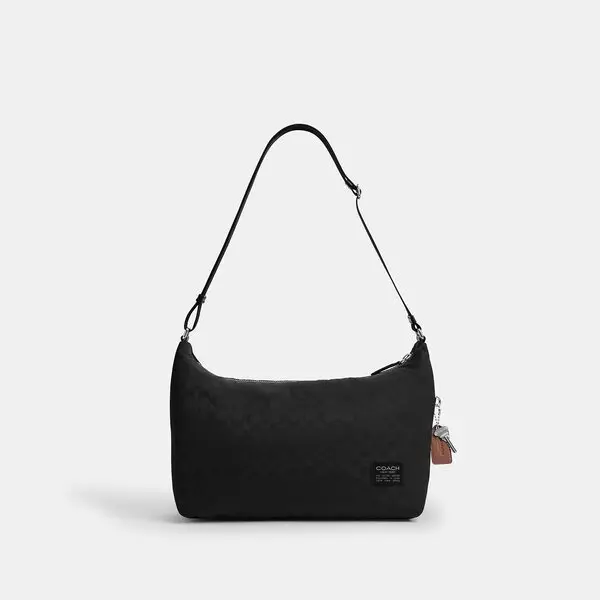 COACH Leo Crossbody In Signature Nylon - Black