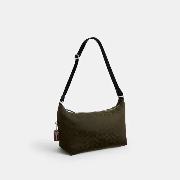 COACH Leo Crossbody In Signature Nylon - Dark Moss