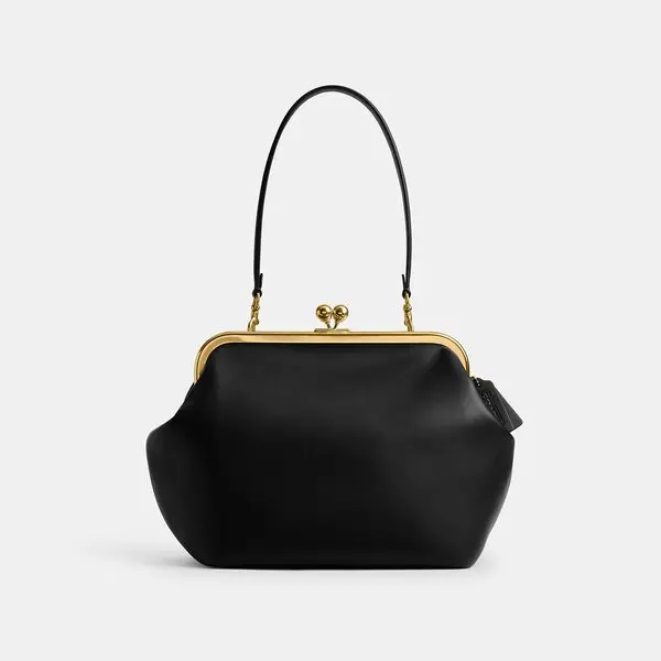COACH Kisslock Frame Bag 27 - Brass/black