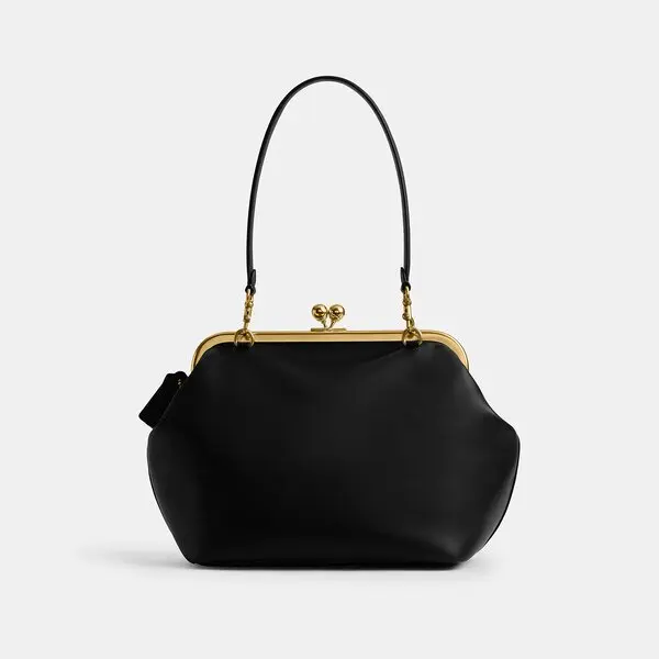 COACH Kisslock Frame Bag 27 - Brass/black