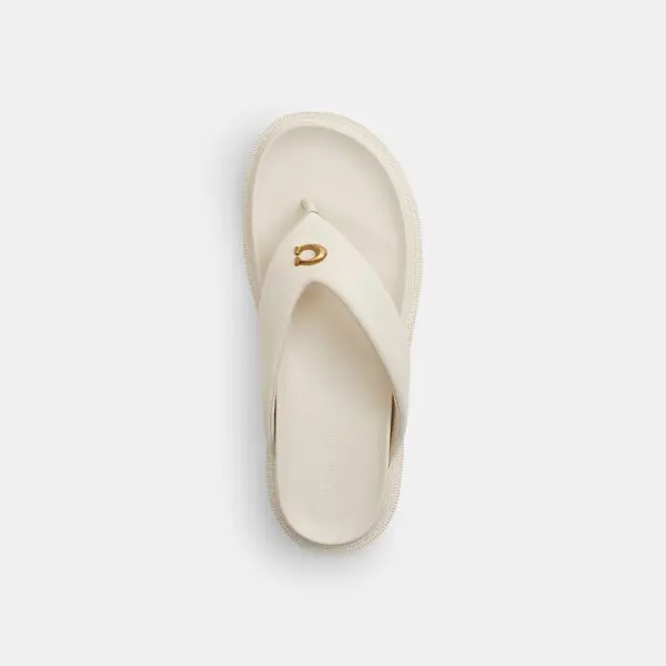 COACH Brynn Thong Sandal - Chalk