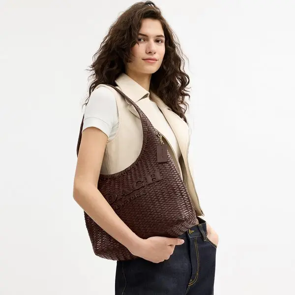 COACH Brooklyn Shoulder Bag 34 - Brass/maple