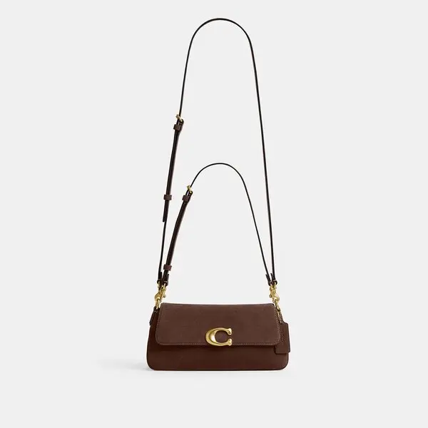 COACH Jet Shoulder Bag - Brass/dark Chocolate