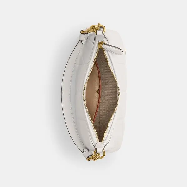 COACH Juliet Shoulder Bag 25 With Quilting - Brass/chalk