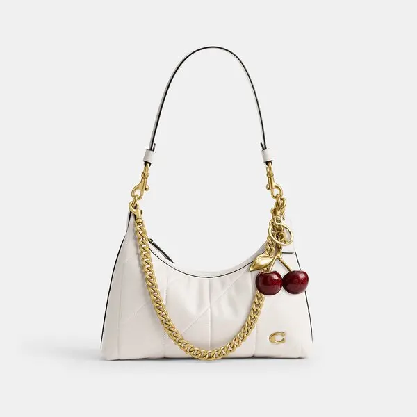 COACH Juliet Shoulder Bag 25 With Quilting - Brass/chalk