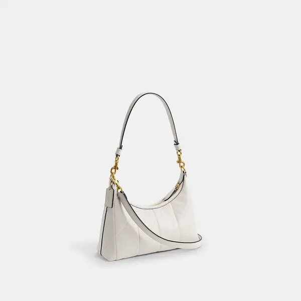 COACH Juliet Shoulder Bag 25 With Quilting - Brass/chalk