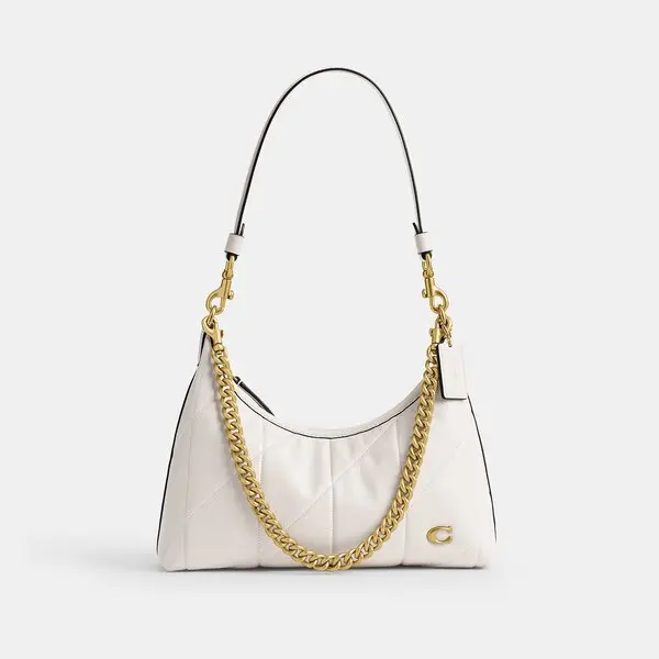 COACH Juliet Shoulder Bag 25 With Quilting - Brass/chalk