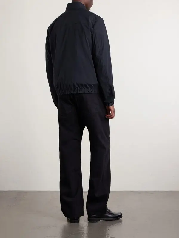 Nn07 Blaze 10038 Ribbed Woven Overshirt - Black