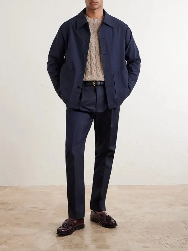 Nn07 Blaze 10038 Ribbed Woven Overshirt
