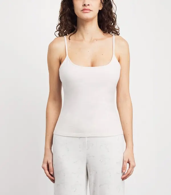 SKIMS Stretch Cotton Cami Top - White