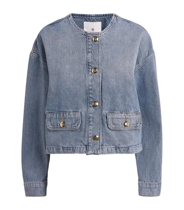 ANINE BING Blanche Denim Jacket - Blue