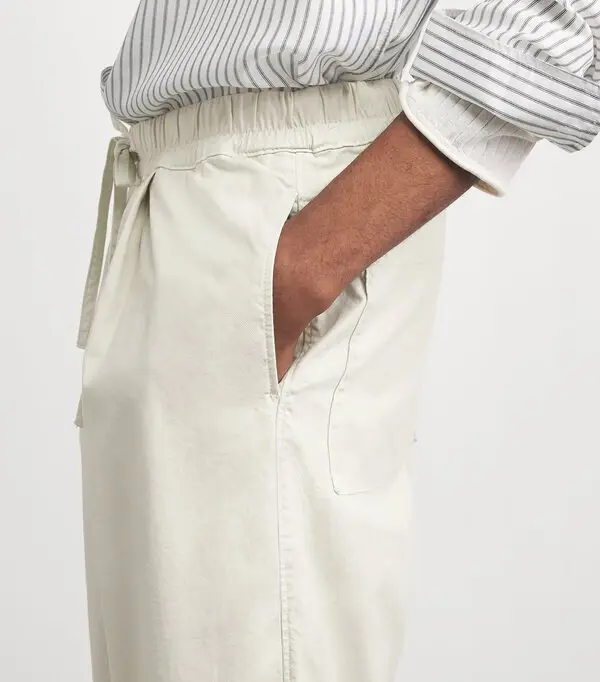 Officine Générale Cotton-blend Peterson Trousers - White