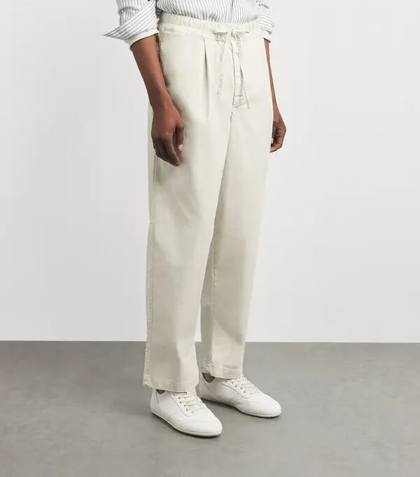 Officine Générale Cotton-blend Peterson Trousers - White