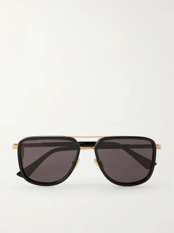 Bottega Veneta Aviator-style Sunglasses - Gold
