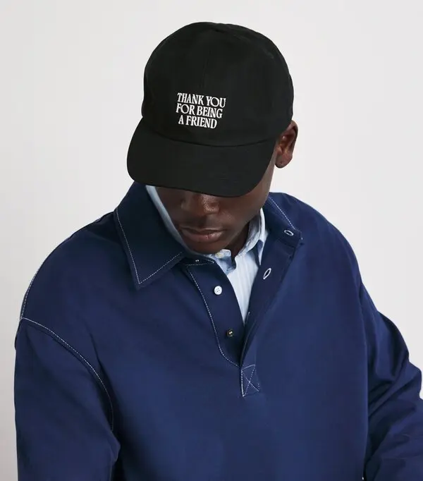 AMI Paris Cotton Baseball Cap - Black