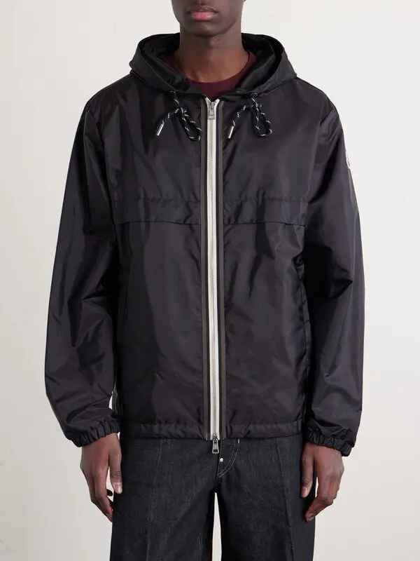 Moncler Logo-appliquéd Shell Hooded Jacket