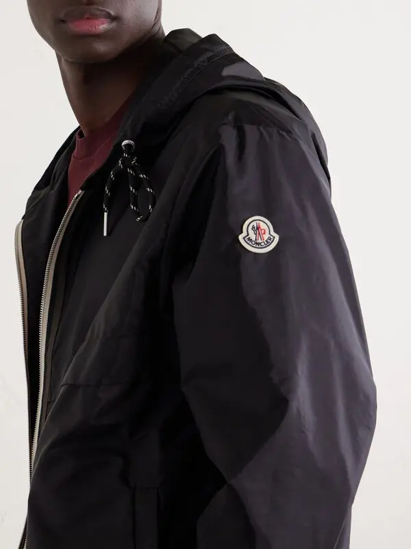 Moncler Logo-appliquéd Shell Hooded Jacket