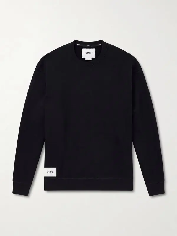 WTAPS Sign-yd Cotton-jersey Sweatshirt - Black