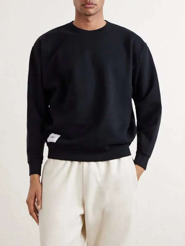 WTAPS Sign-yd Cotton-jersey Sweatshirt - Black