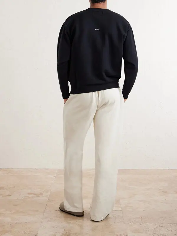 WTAPS Sign-yd Cotton-jersey Sweatshirt - Black