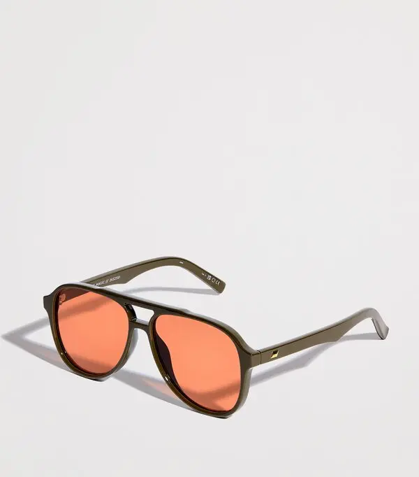 Le Specs Tragic Magic Aviator Sunglasses - Green