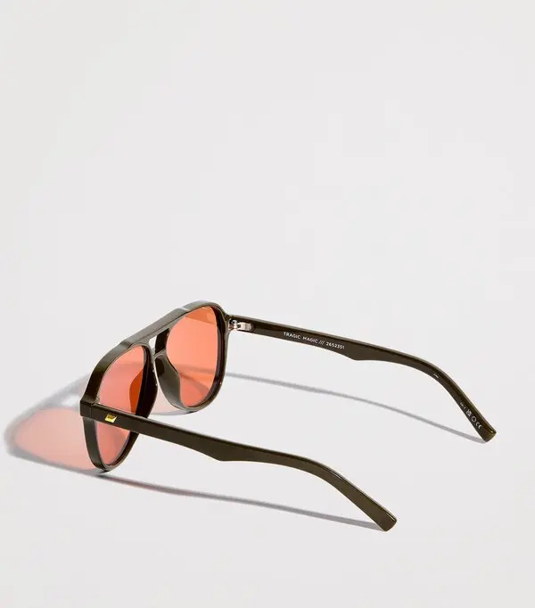 Le Specs Tragic Magic Aviator Sunglasses - Green