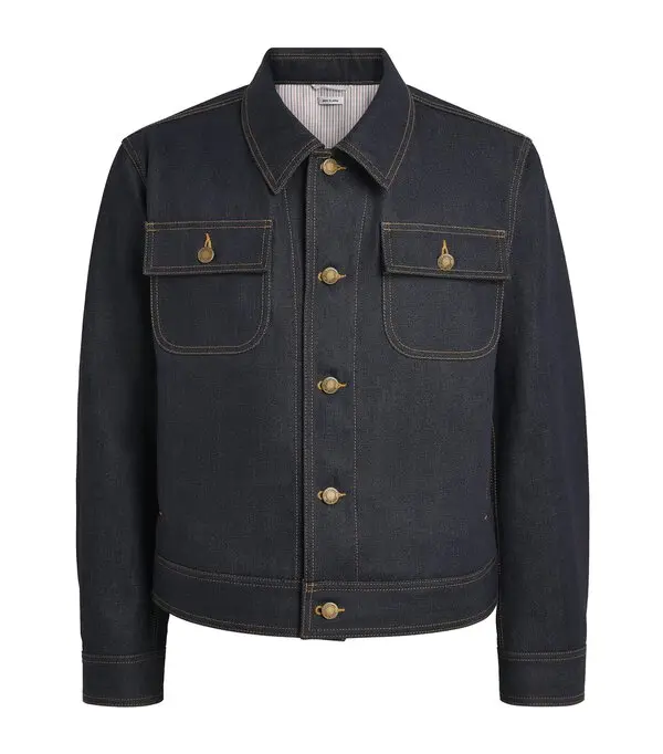 Thom Browne Selvedge Denim Trucker Jacket - Navy