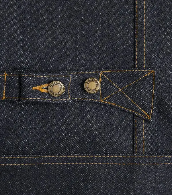Thom Browne Selvedge Denim Trucker Jacket - Navy