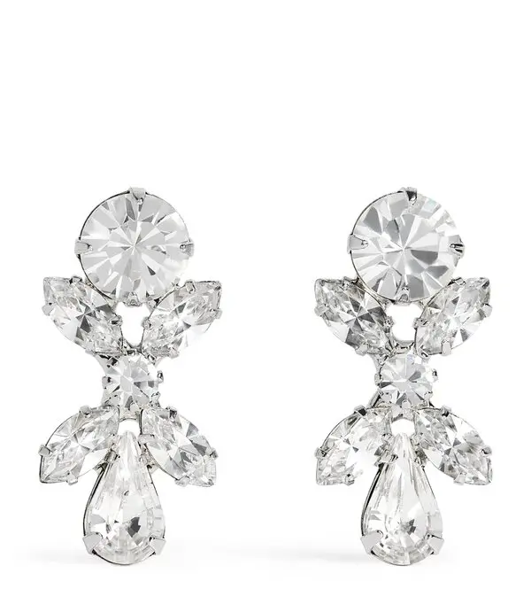 JENNIFER BEHR Crystal Parker Drop Earrings - Silver