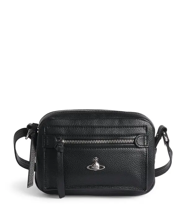 VIVIENNE WESTWOOD Leather Hannah Cross-body Bag - Black