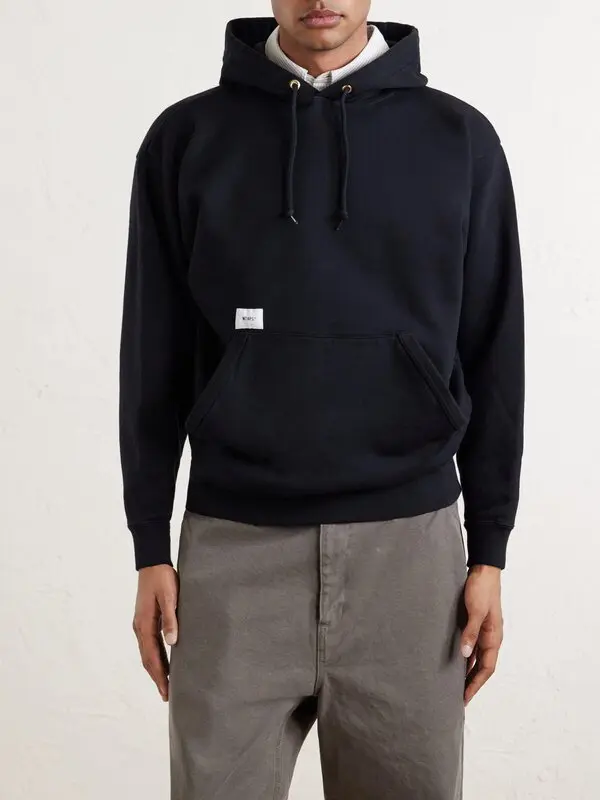 WTAPS Logo-appliquéd 'sign-yd' Hoodie - Black