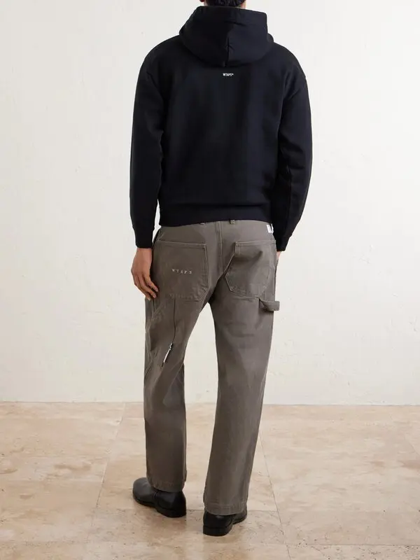 WTAPS Logo-appliquéd 'sign-yd' Hoodie - Black
