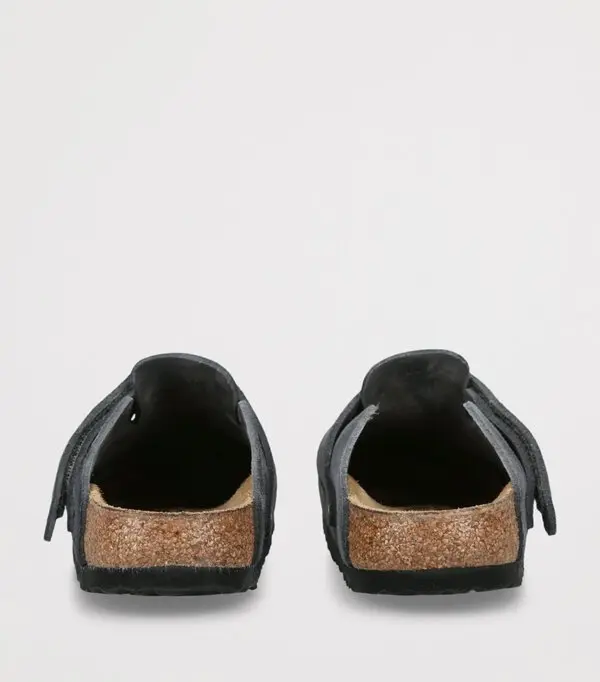 BIRKENSTOCK Suede Loma Clogs - Grey