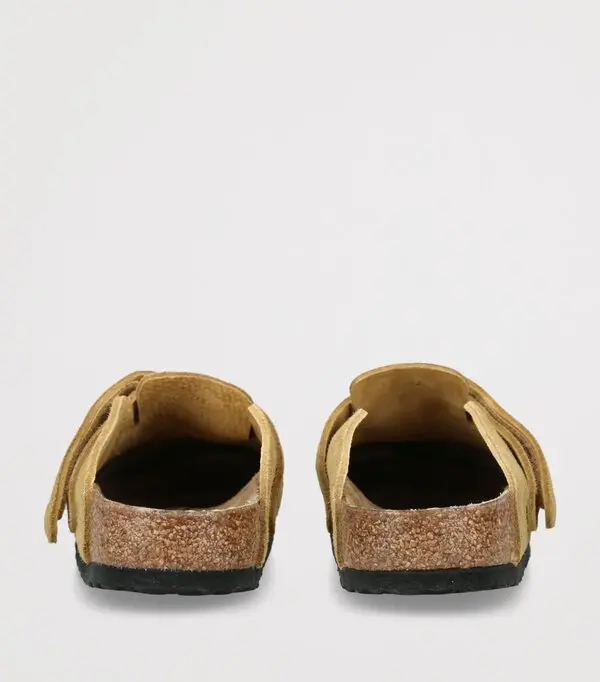 BIRKENSTOCK Suede Loma Clogs - Beige