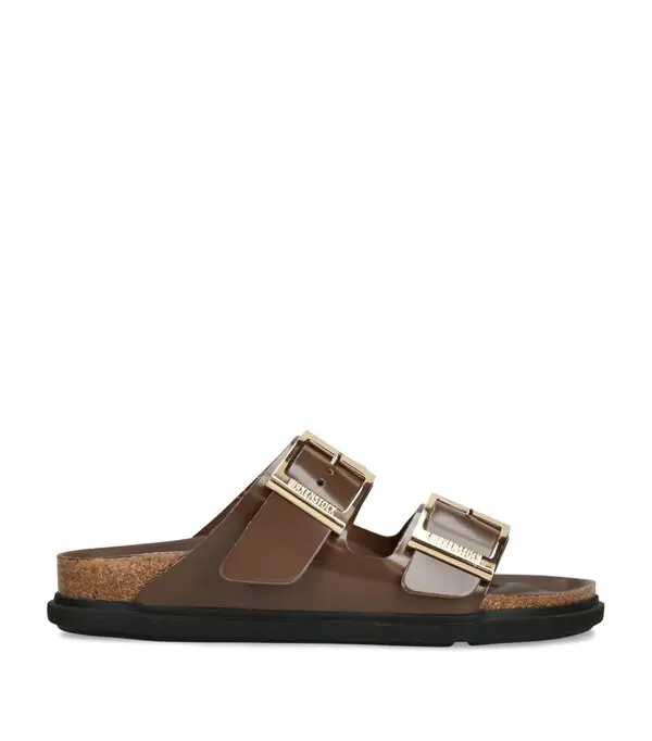 BIRKENSTOCK Leather Arizona Sandals - Brown